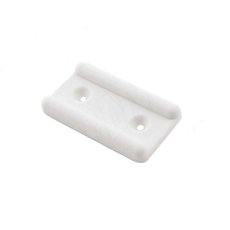 Подпятник мебельный пластиковый под гвозди или саморезы, защитный мебельный протектор, белый - 10 шт