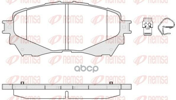 Колодки торм. пер. Remsa арт. 1538.04