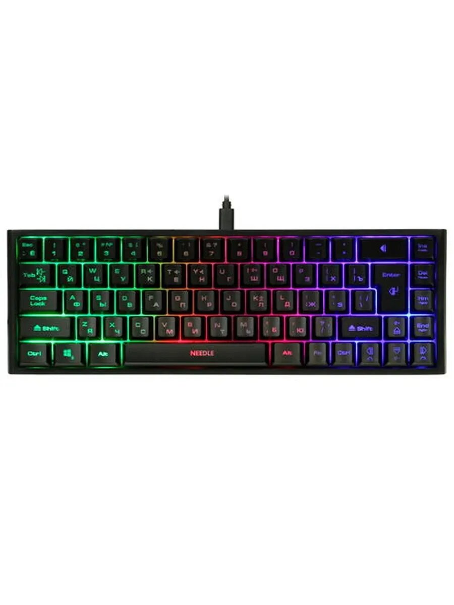 Клавиатура проводная DEXP Needle многоцветная подсветка