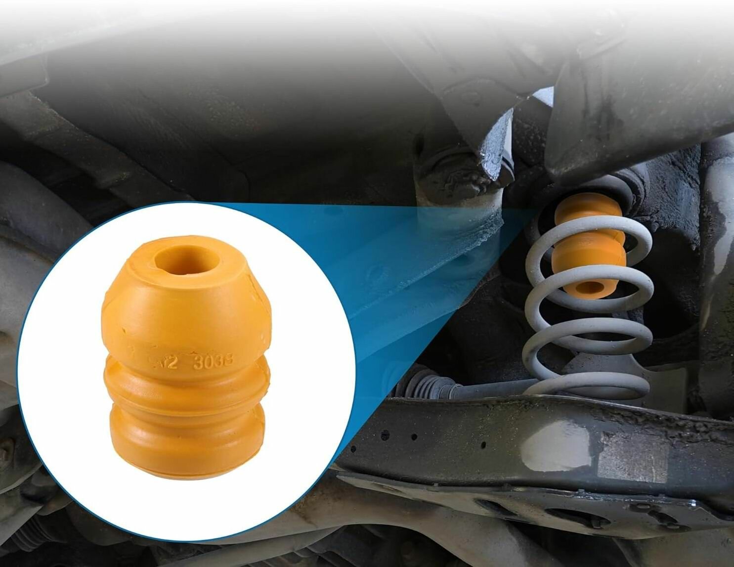 1H0412303B Отбойник переднего амортизатора 63мм VAG оригинал -2 шт.