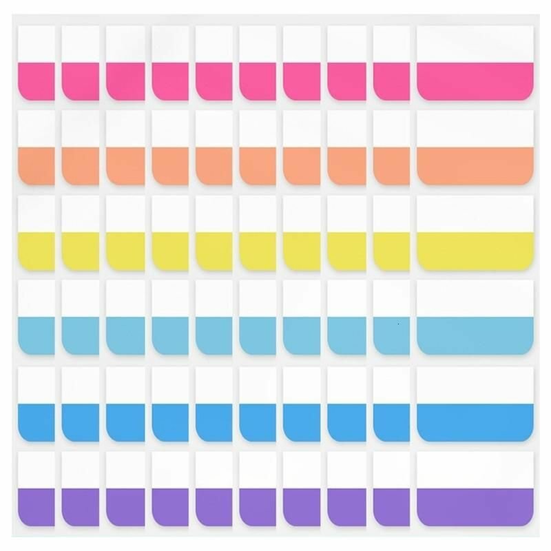 Маркеры-флажки для страниц, Большой - Система флуоресценции