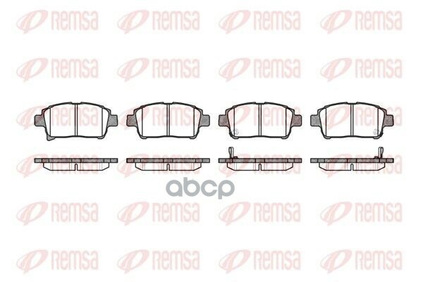 971 02 колодки дисковые п Toyota Corolla 1.4/1.6 WT-i 01-02 Remsa арт. 097102