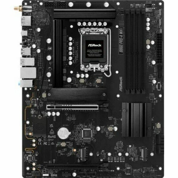 Материнская плата ASRock B860 Pro-A WiFi, LGA 1851, Intel B860, 4xDDR5, 4xSATA, 3xM.2, 1xPCIe 5.0 x16, 1xPCIe 4.0 x4, 1xDisplayPort, 1xHDMI, 1x 2.5Gb