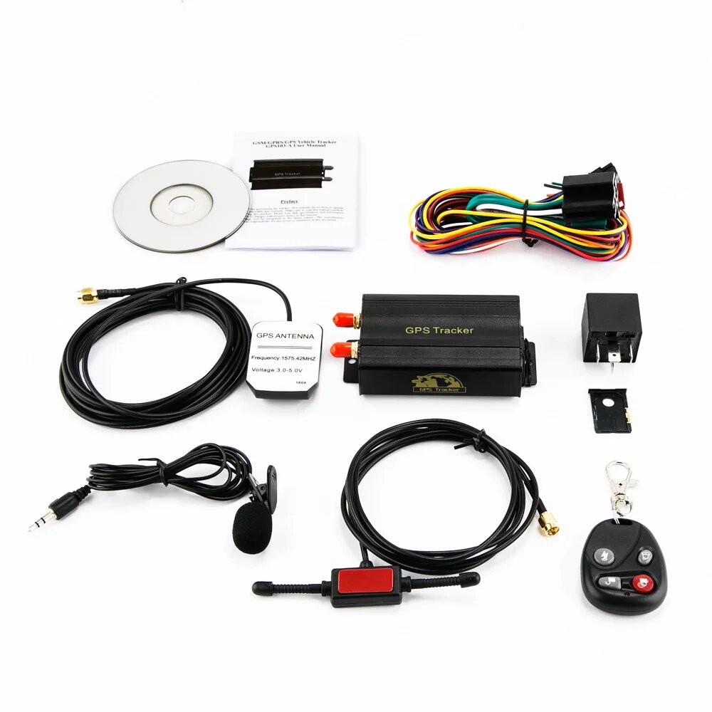 TK103 GSM GPS Автомобильный GPS-трекер Автомобильная сигнализация GPS103 TK103BwithController