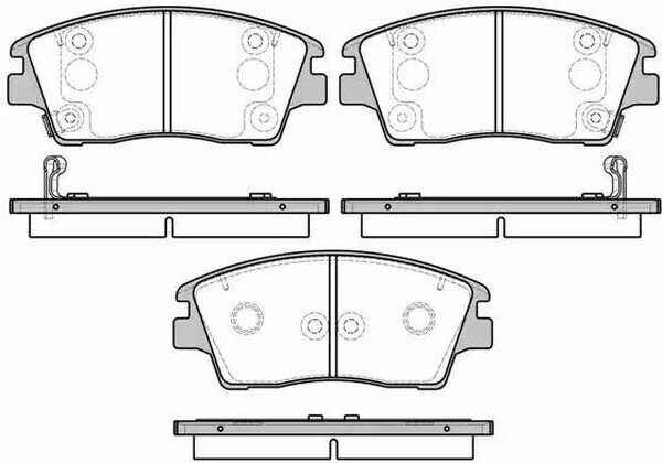 Колодки тормозные передние REMSA -81781 Hyundai Tucson 15->