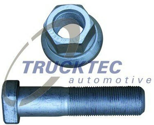 Болт крепления колеса TRUCKTEC 01.43.535 Fiat, Mit Flachbundmutter mit Druckteller OE: 942 401 0371 cpl.1