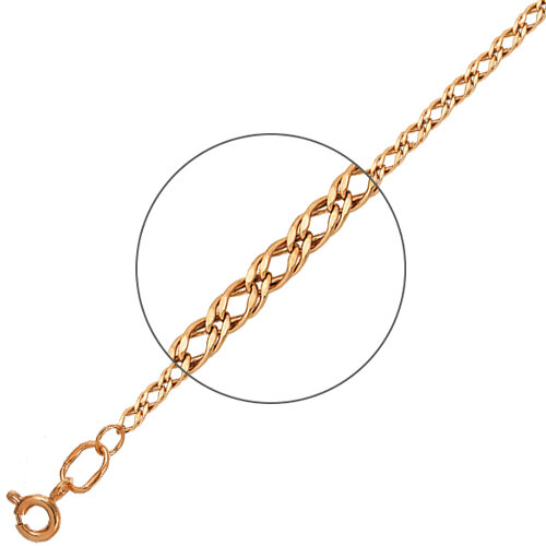 Браслет, красное золото, 585 проба