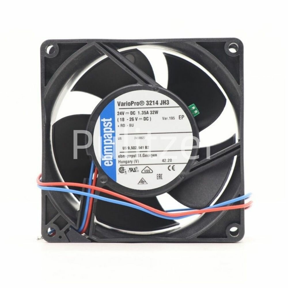 Ebmpapst 3214JH3 24 В 1.35A 32 Вт инверторный вентилятор охлаждения осевой вентилятор 92 * 38 мм
