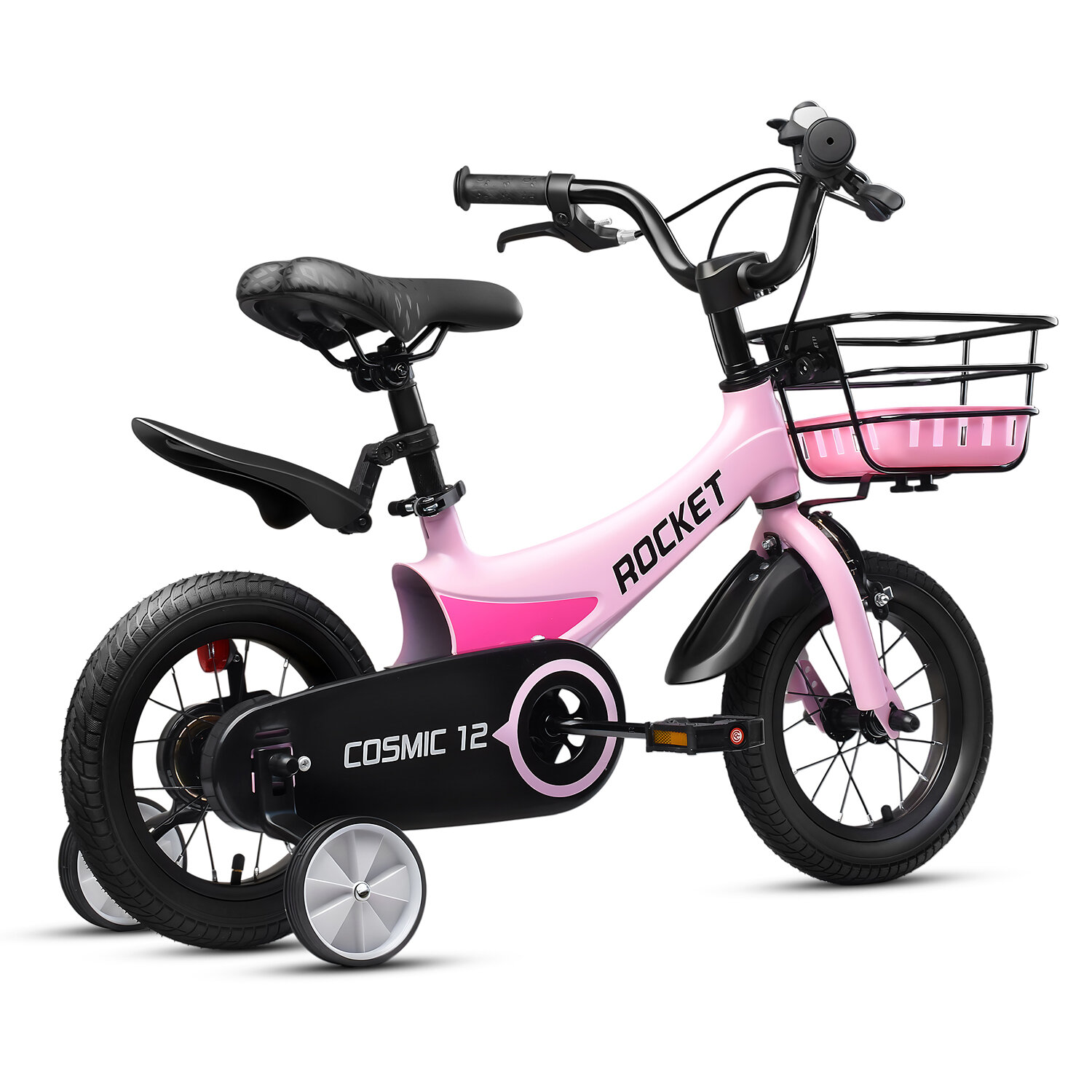 Велосипед 12" Rocket Cosmic, цвет розовый, рост 100 - 115 см.