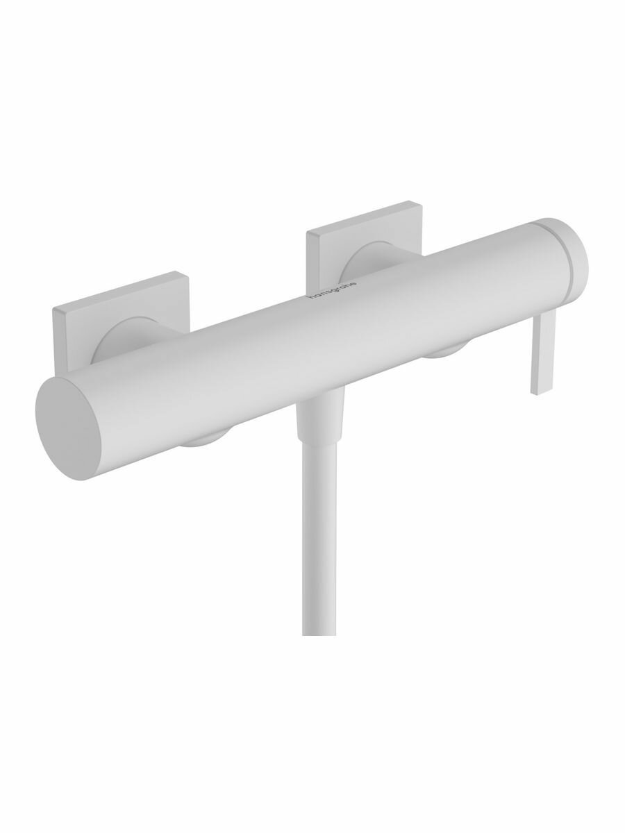 Смеситель для душа Hansgrohe Tecturis E, однорычажный, наружного монтажа, матовый белый 73620700