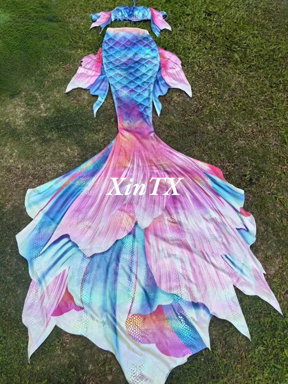 Хвост русалки полиэстер XinTX S, Tail and top