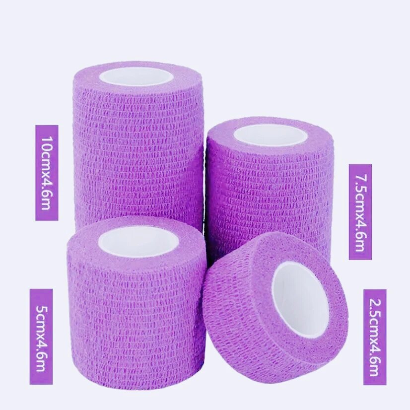 Дышащий самоклеящийся бинт 2.5-10 см 5cmx4.5m, 1 roll Purple