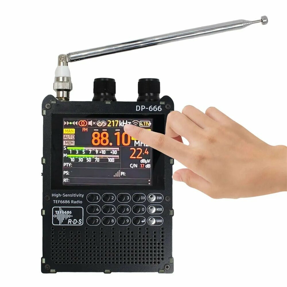 Высокая Чувствительность FM AM Радио Продвинутый Чип TEF6686 Четкий Прием Многодиапазонный