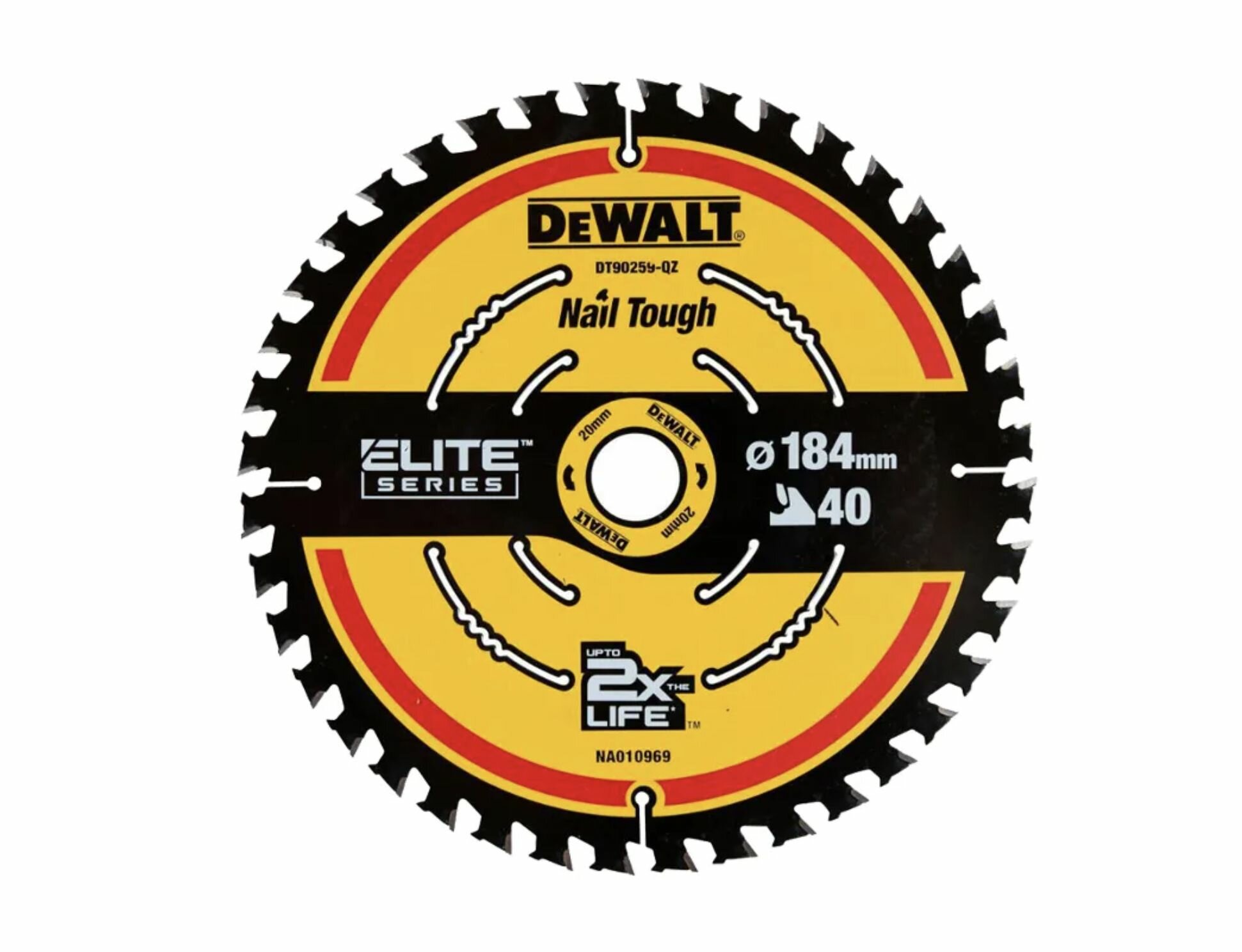 Пильный диск DeWalt 184мм, 40 зубьев, карбидный