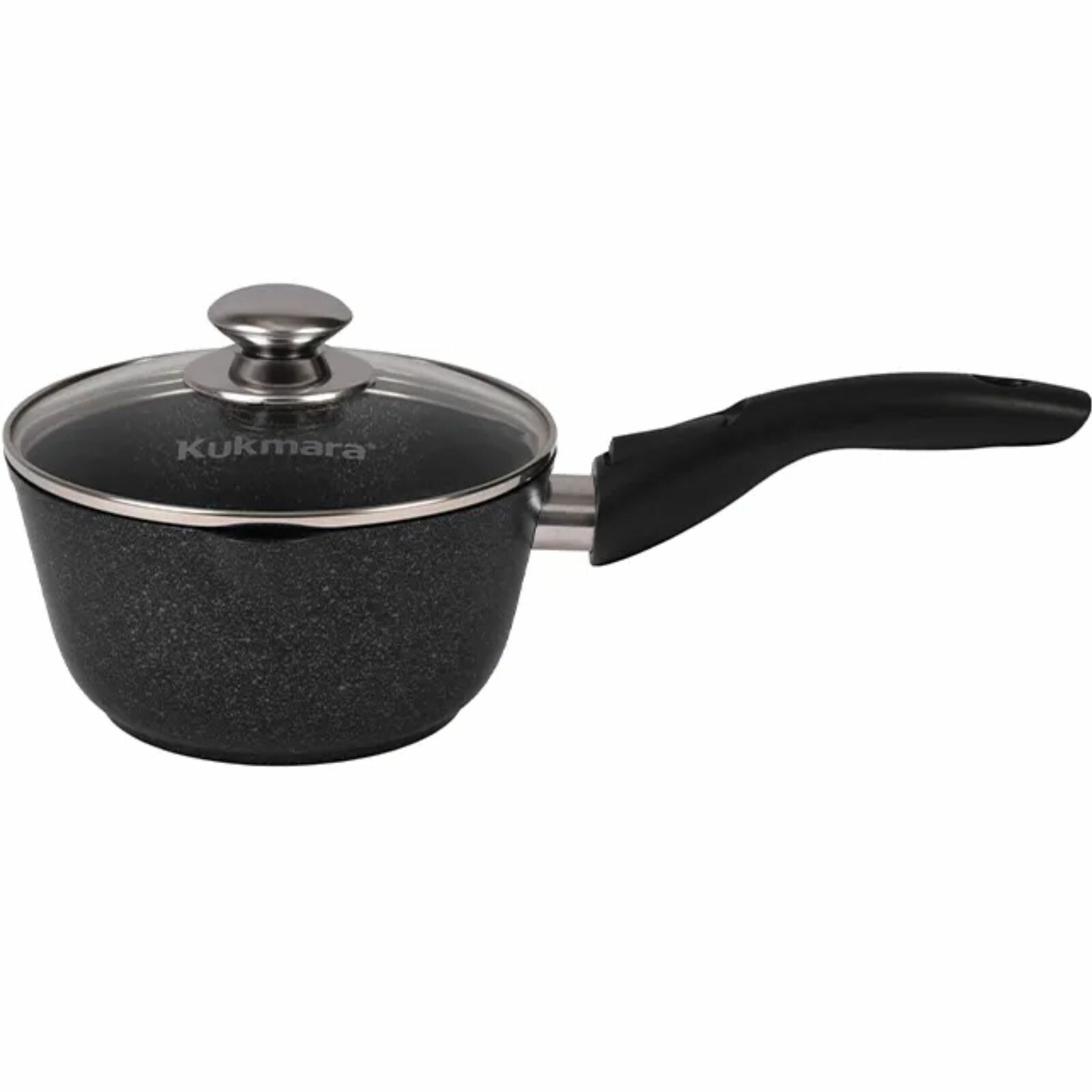 Ковш 1,5л d180 h93 Съемная Ручка с Носиком АП Темный Мрамор Ст/Кр Kukmara КМТ0156А (1/6)