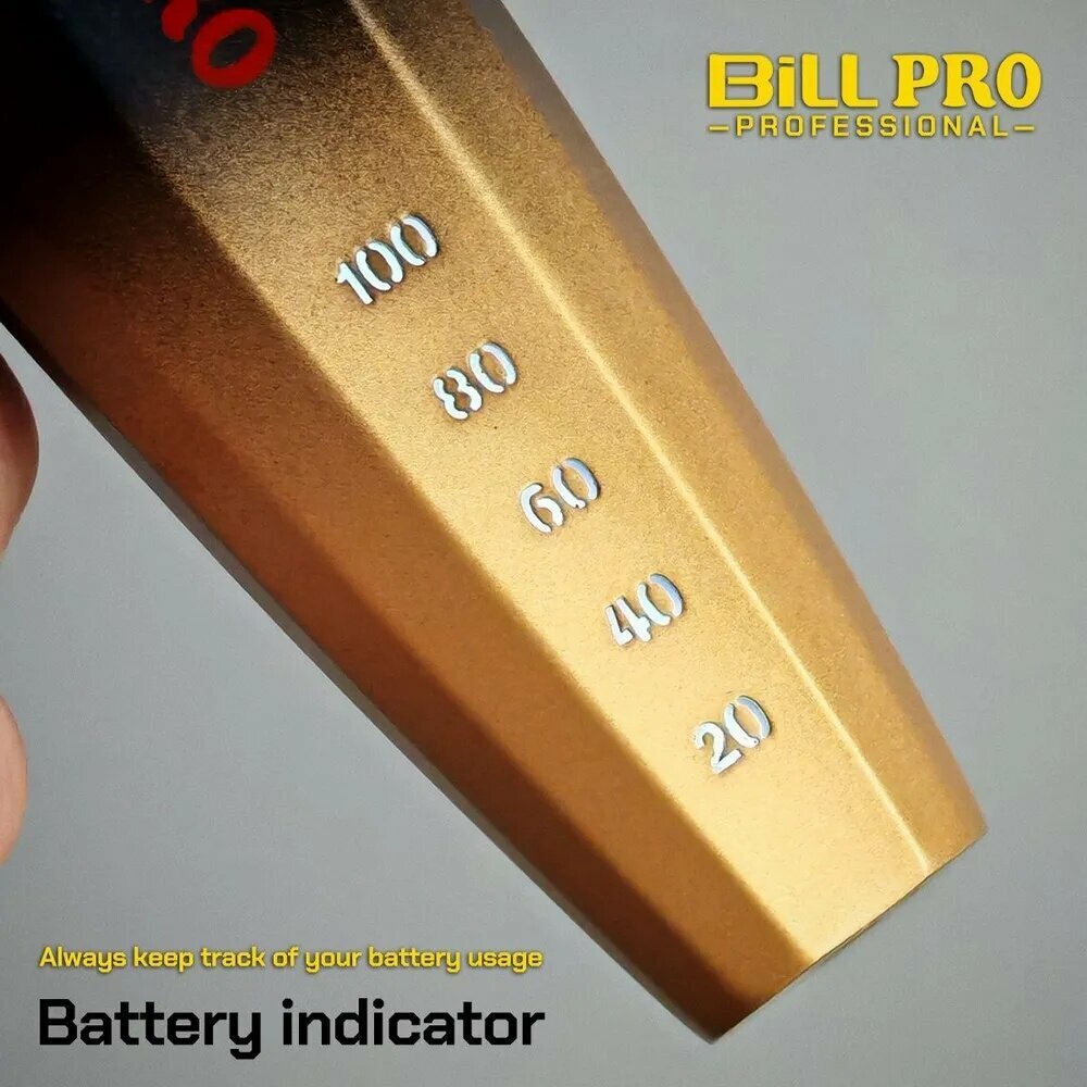 Машинка для стрижки bill pro bl600, золотой, белый