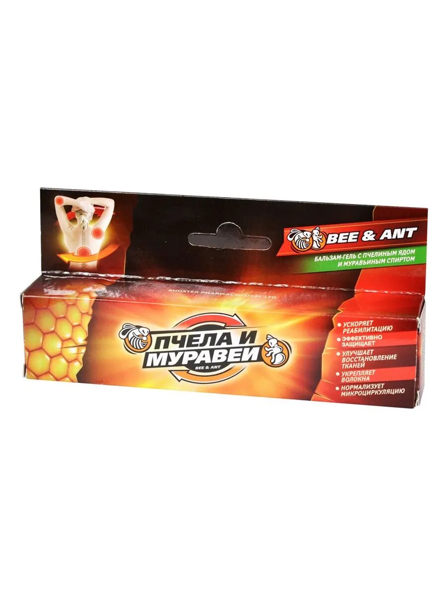 Пчела и муравей бальзам-гель, гель-бальзам, 44 г, 1шт.