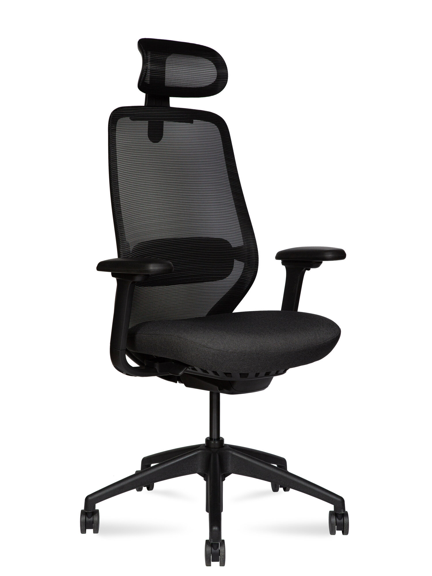 Кресло офисное / Вольта / Volta / черная сетка / черный пластик / база нейлон