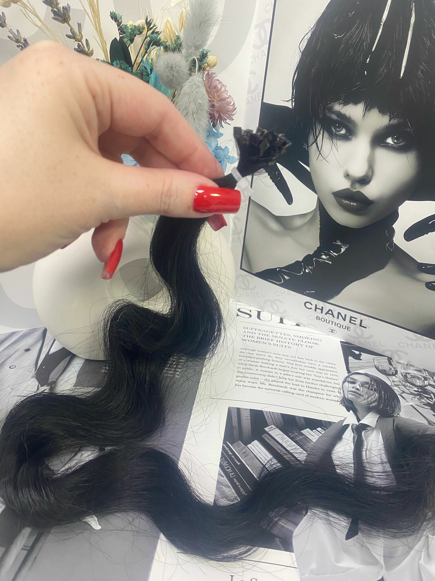 Биопротеиновые волосы на капсулах для наращивания