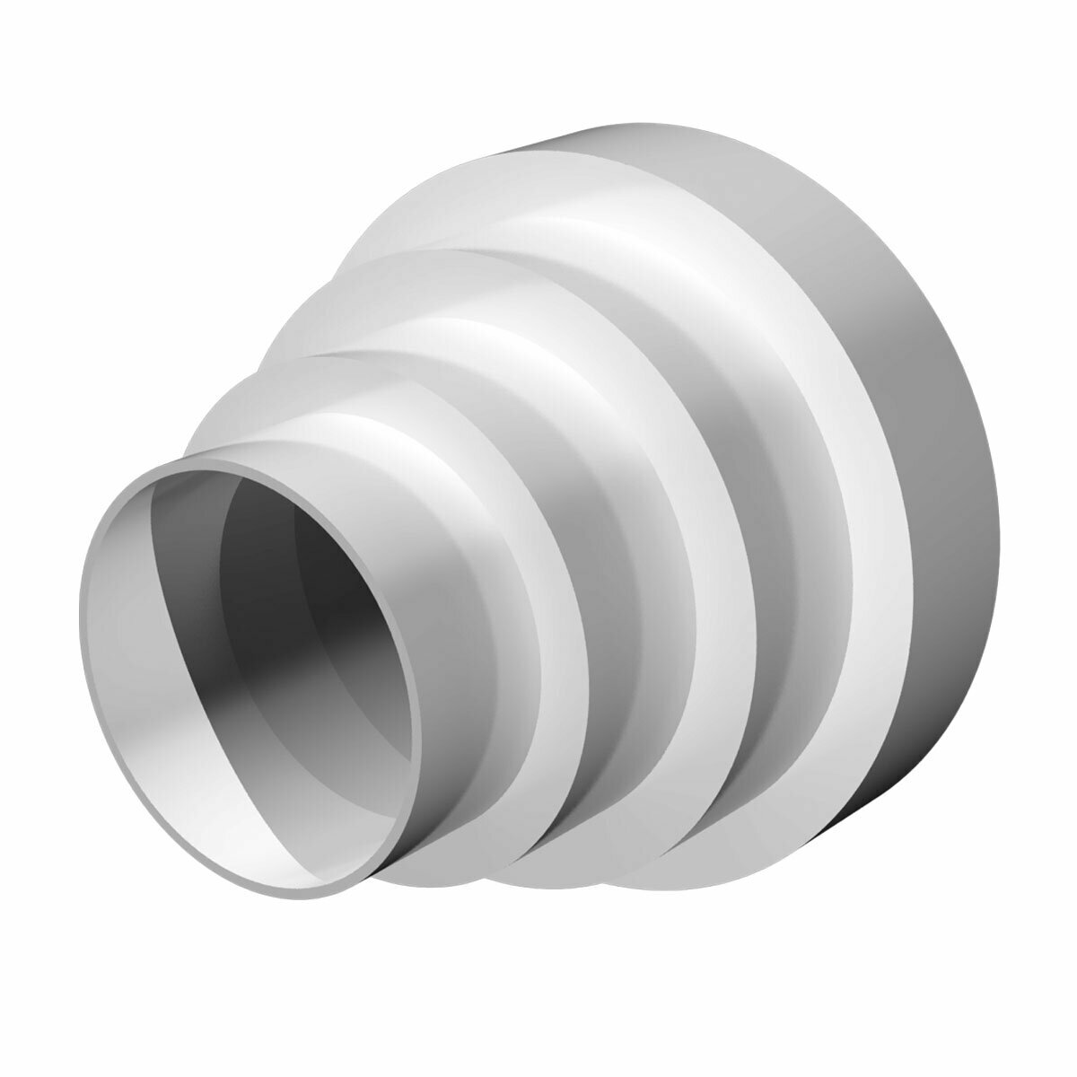 Соединитель воздуховодов ERA Эковент ПУ15.12.10.8 универсальный 150,125,100,80 мм