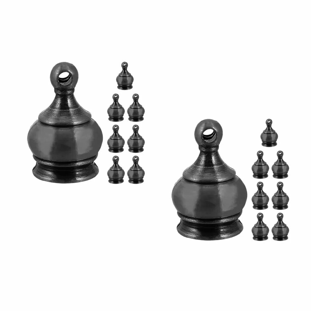 Корончатые декоративные заглушки для ламп, 16 штук