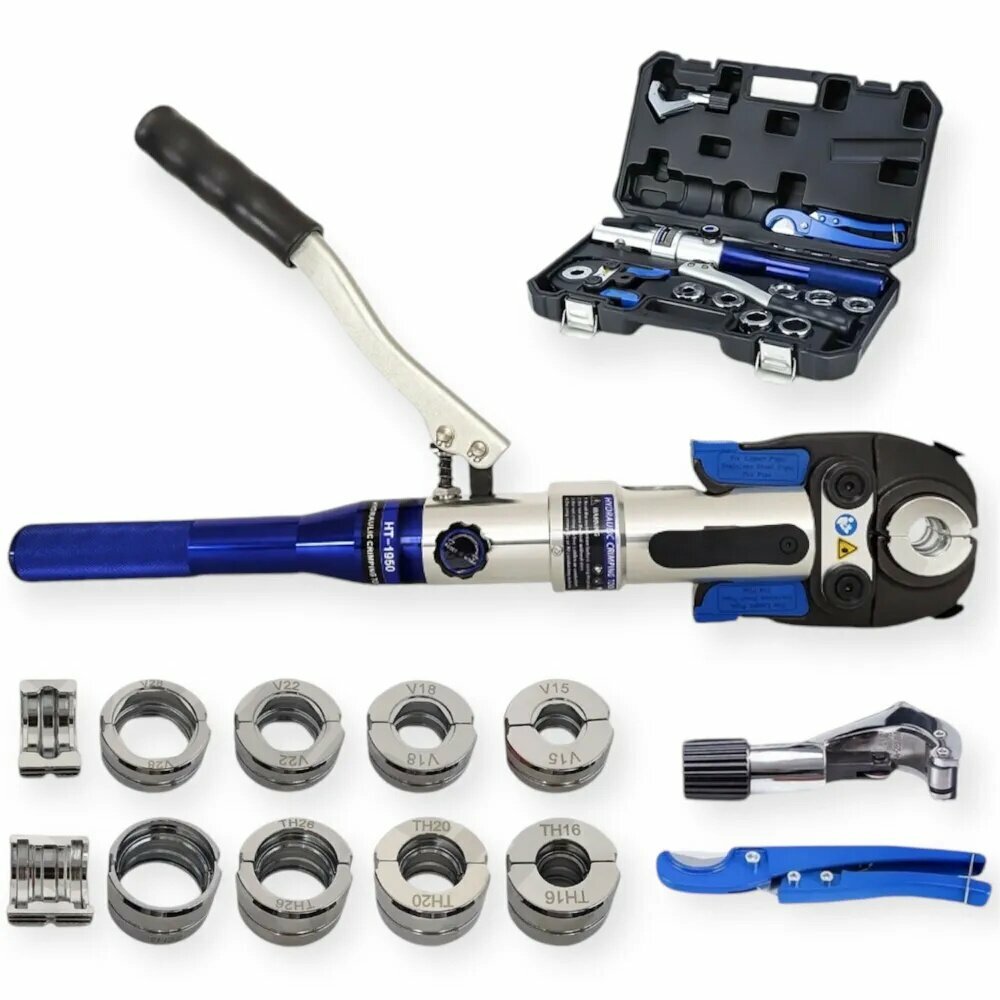 Пресс клещи гидравлический инструмент для металлопластика нержавейки меди профиль TH-V HT-1950