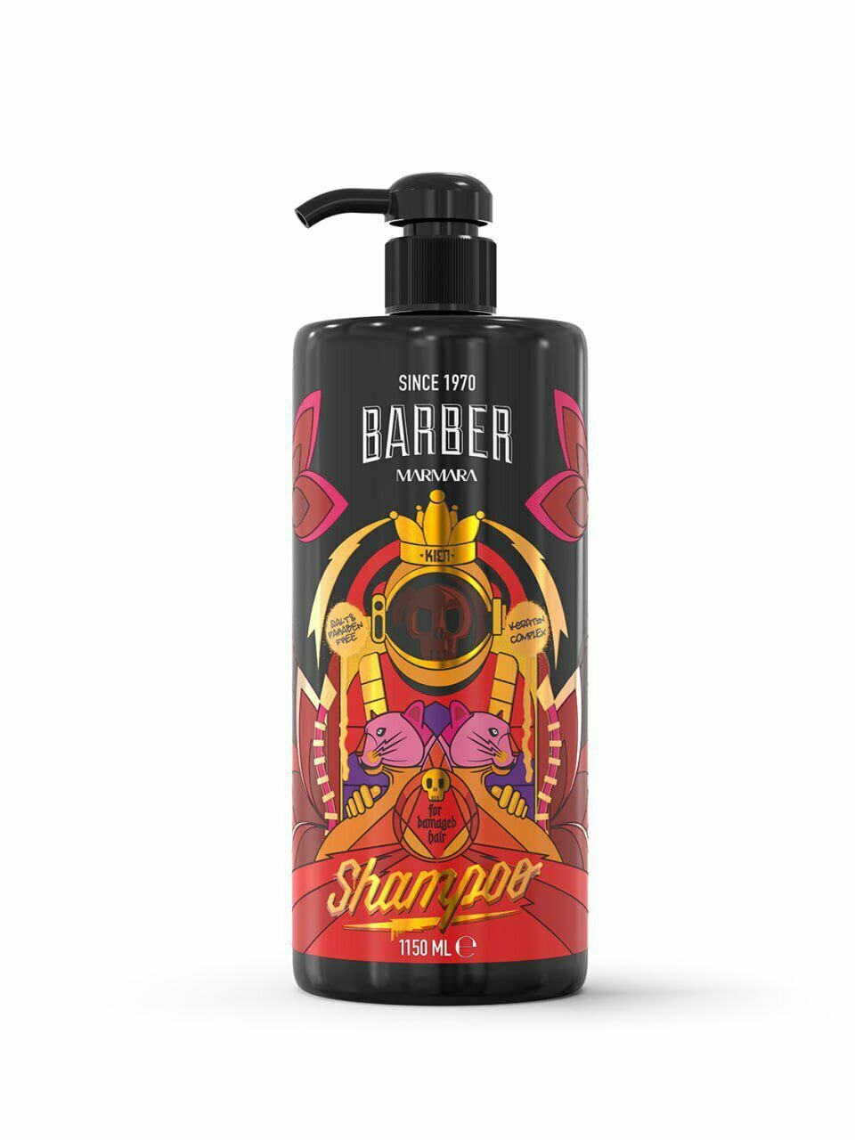 Шампунь Marmara Barber Argan Shampoo, для восстановления волос, мужской, 1150мл