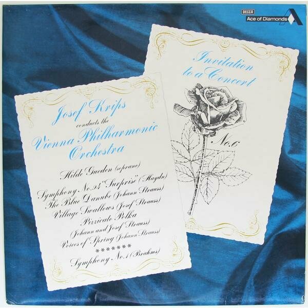Винтажная виниловая пластинка HAYDN, STRAUSS, BRAHMS - INVITATION TO A CONCERT № 6 (JOSEF KRIPS)