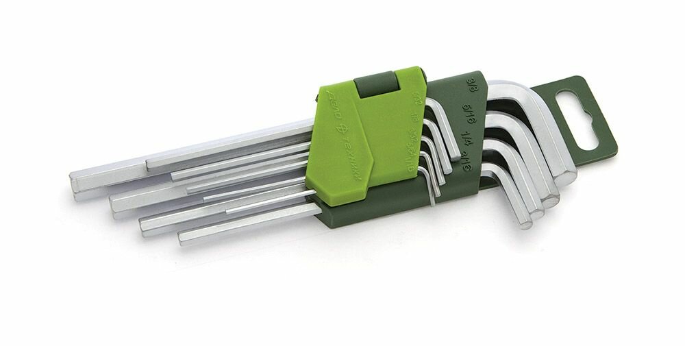 Набор ключей шестигранных дюймовых 9 шт. , 561590, хромованадиевый, Дело Техники.