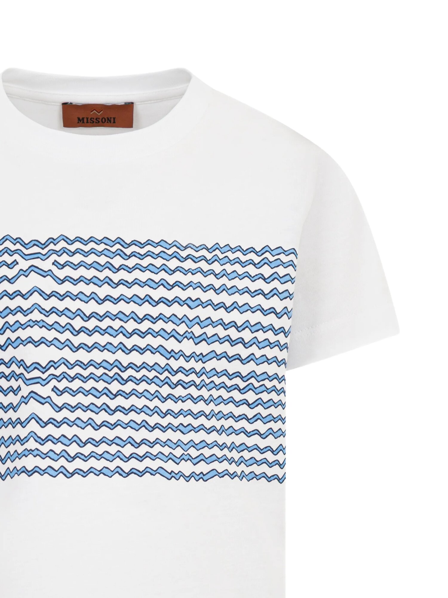 Футболка Missoni, размер 152, бежевый/белый — фото 1