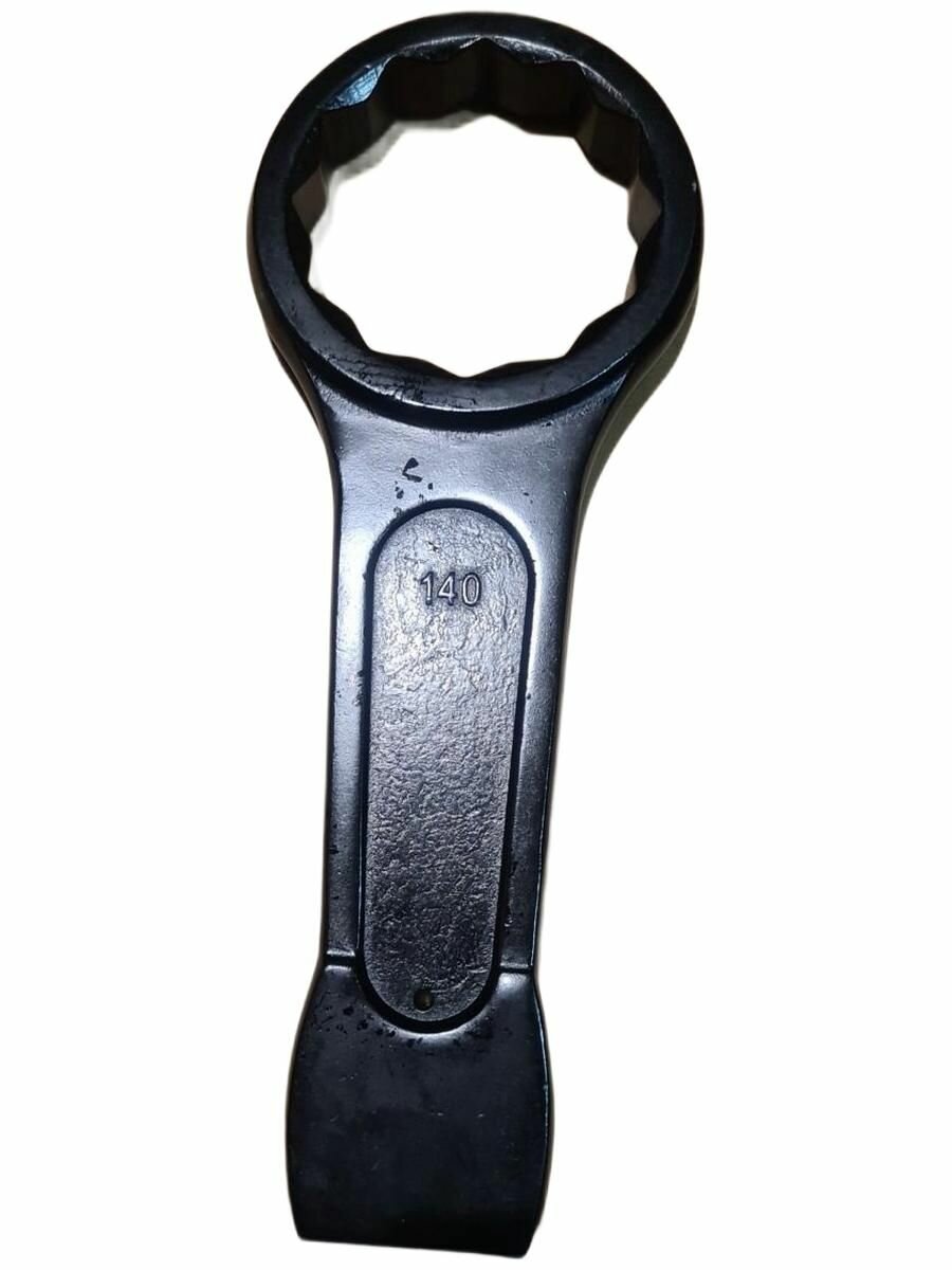 Ключ накидной ударный односторонний 140 мм, легированная сталь, черный.