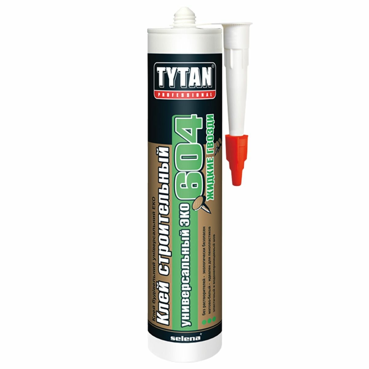 Жидкие гвозди Tytan №604, универсальные, 440 г, белые, неморозостойкие 16462