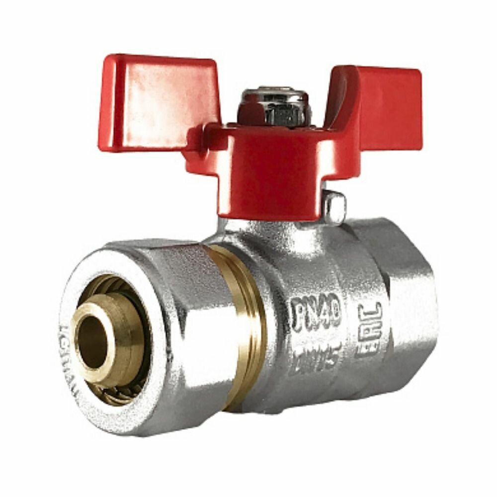 Кран шаровый STI 16х1/2", диаметр 15 мм, цанга/мама бабочка