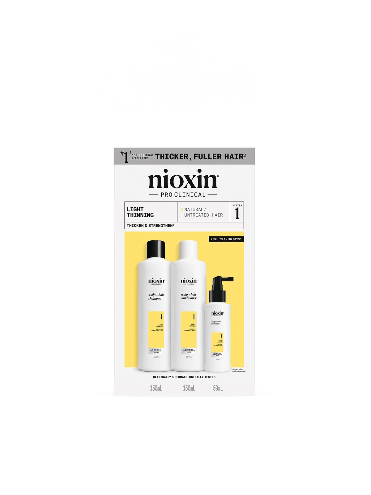 Nioxin System 1 Kit - Набор для натуральных волос с тенденцией к истончению