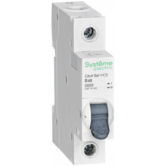 Автоматический выключатель Systeme Electric (schneider Electric) 1п B 40А 4.5кА City9 Set, 230В, C9F14140