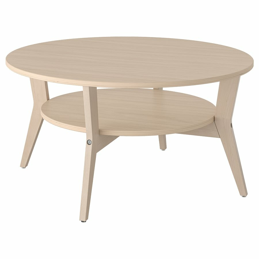 Кофейный столик с полкой IKEA JAKOBSFORS, цвет бежевый 80 см, 905.001.21