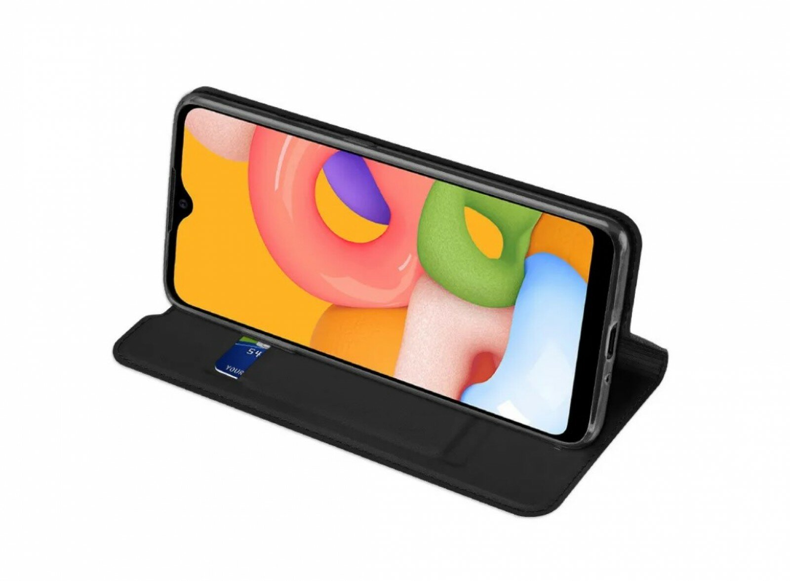 Чехол-книжка MyPads для Samsung Galaxy M01 SM-M015F с водоотталкивающим покрытием и мульти-подставкой