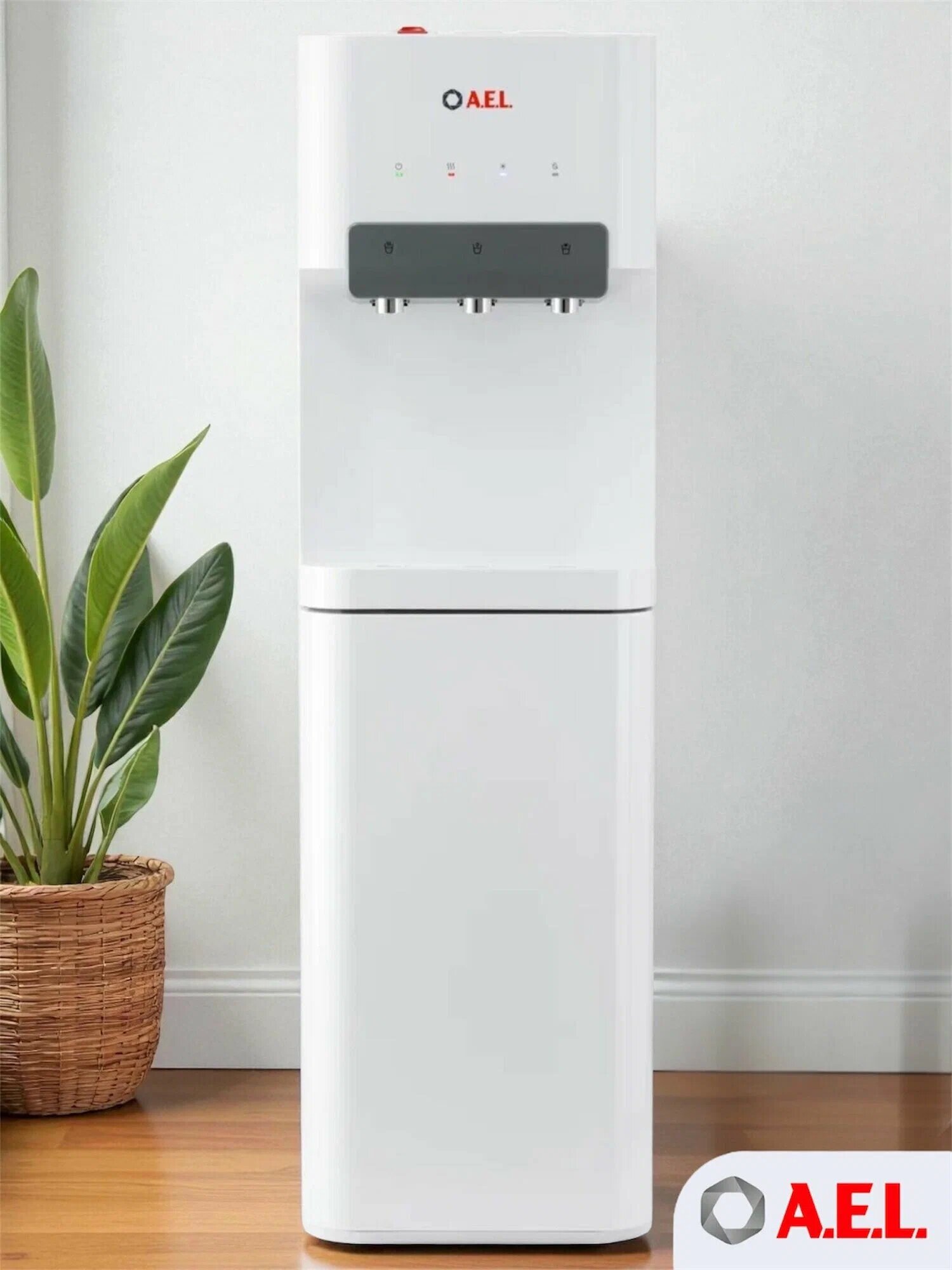 A.E.L. LD-827a white. Гарантия 12мес. Кулер для воды с нижней загрузкой.