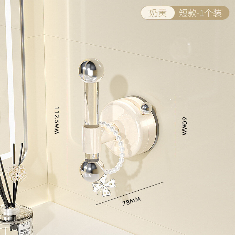 Крючок для повязки на голову с присоской, акриловая резинка для волос без сверления и эластичная полка для хранения в ванной, для умывания и в качестве ремешка на запястье.