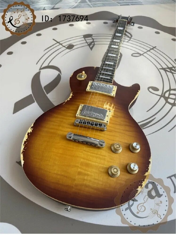 ADAM Электрогитара Les Paul Custom Электрическая гитара (гитара для начинающих) 6-струнная, корпус Махагони 39"