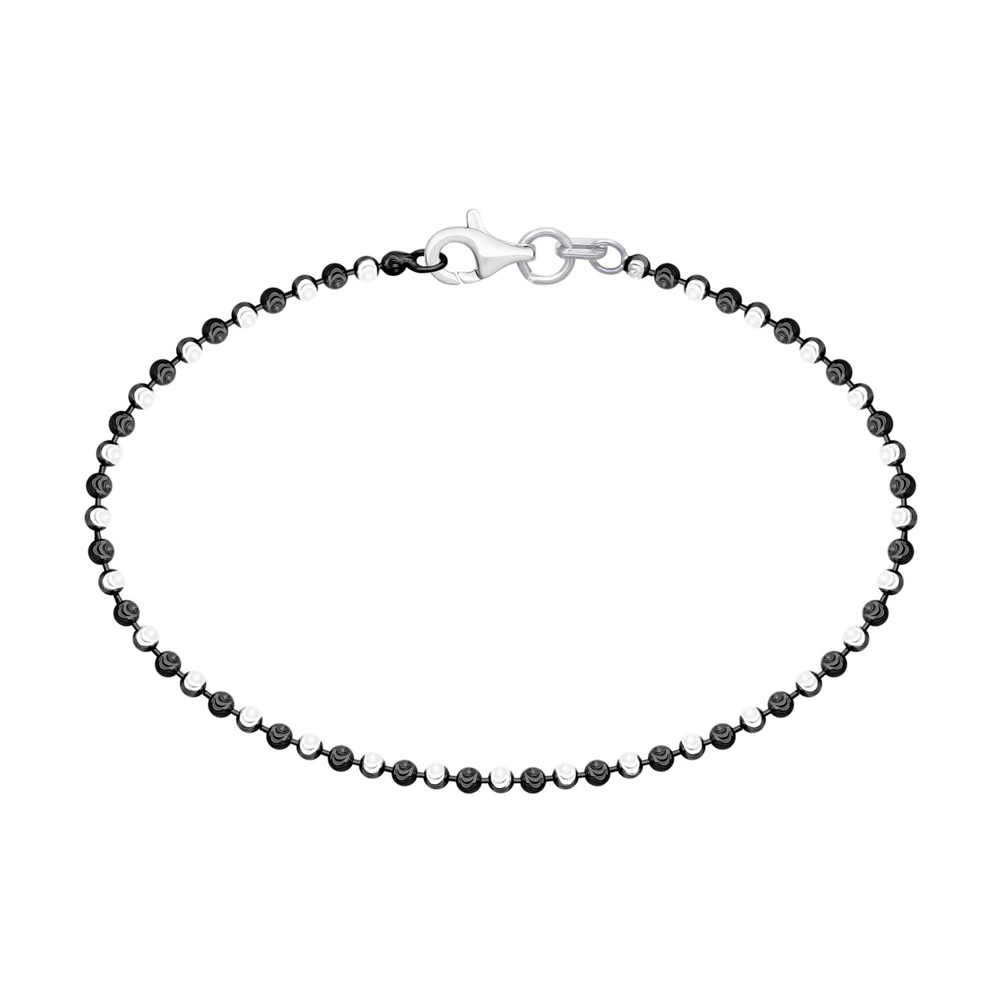 Браслет, серебро, 925 проба, родирование