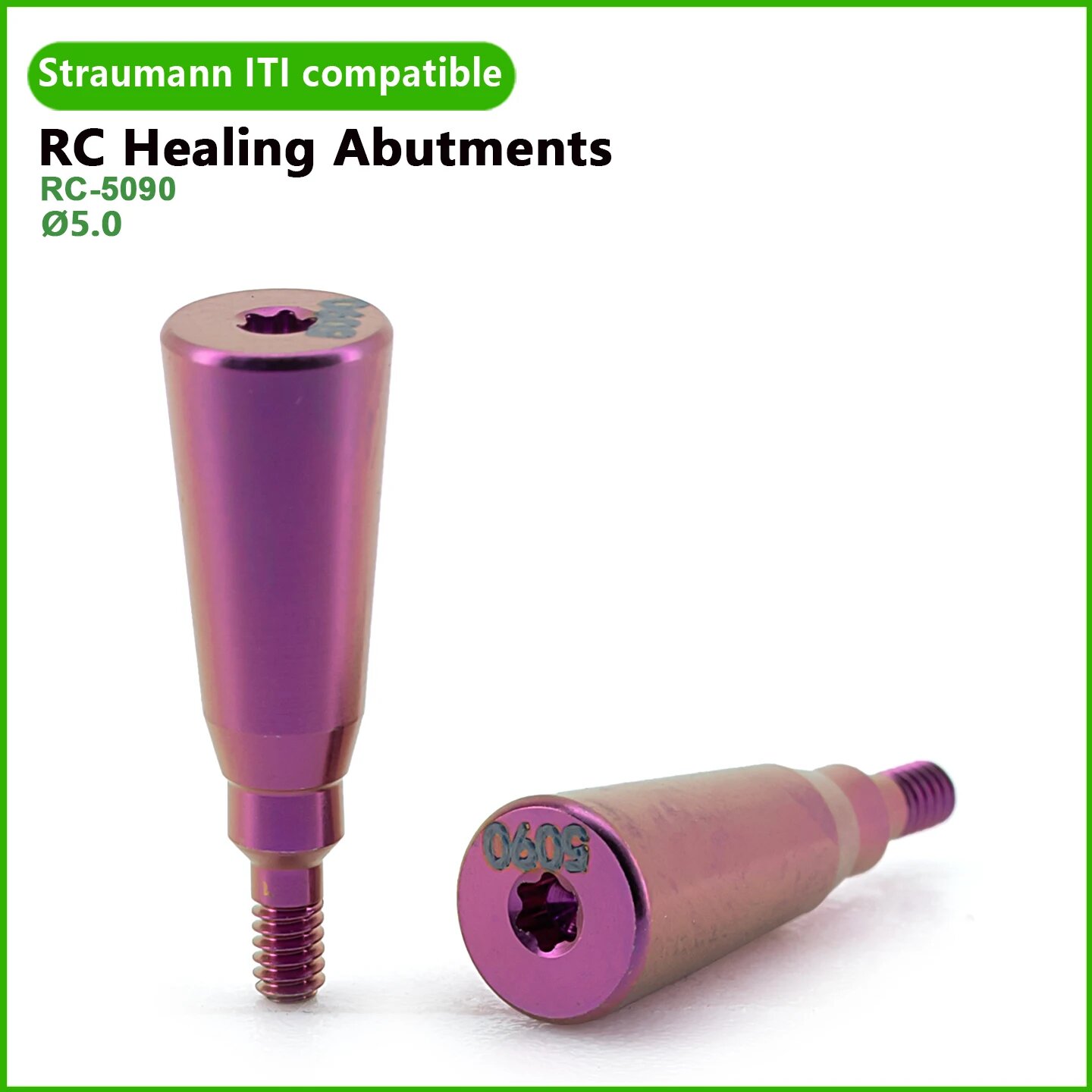 RC Healing Abutment Straumann Ø5.0, Color: 024.4229S 5090 RC