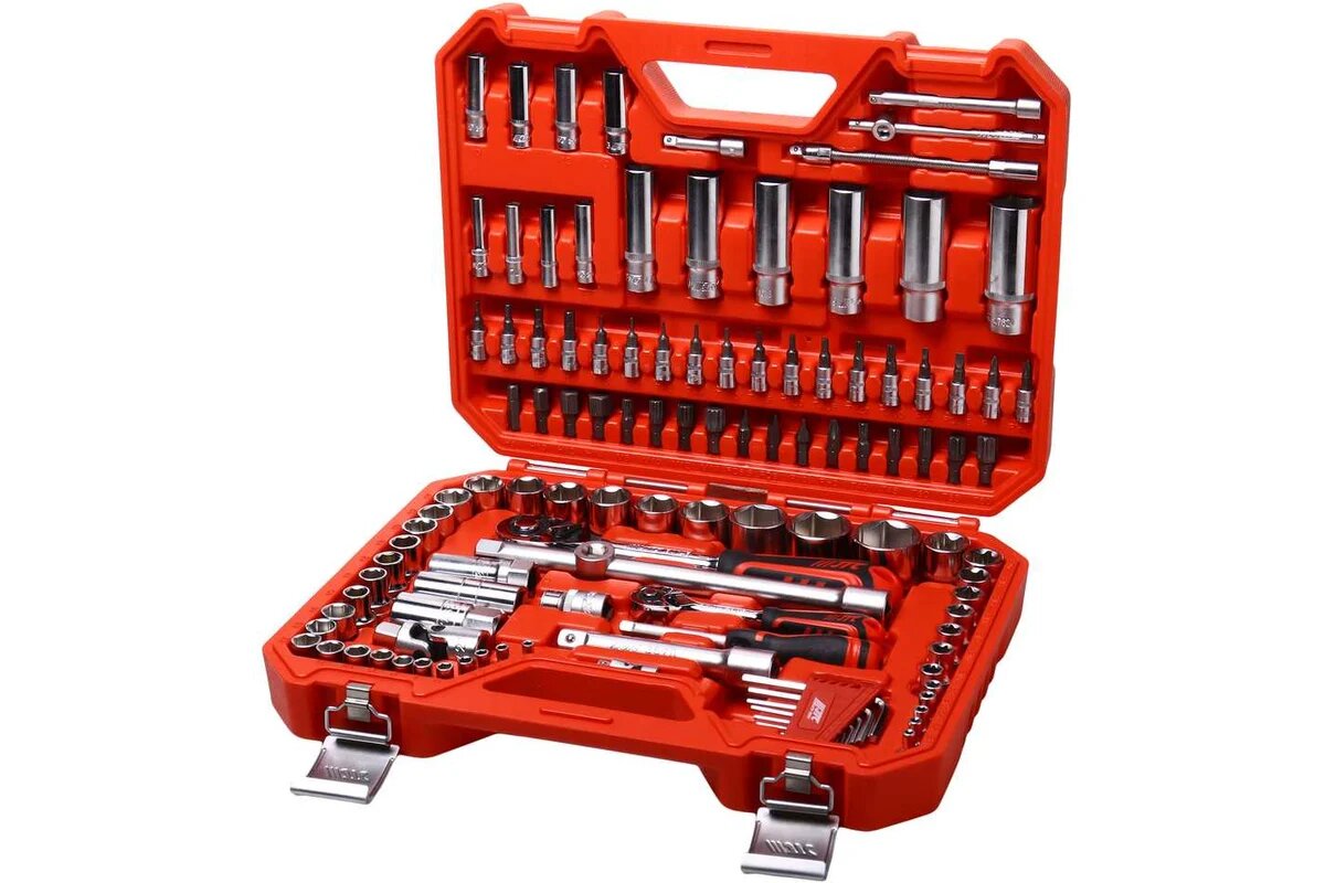 Набор инструментов 1/4" & 1/2" 6-гранный (в кейсе) 114 предметов JTC