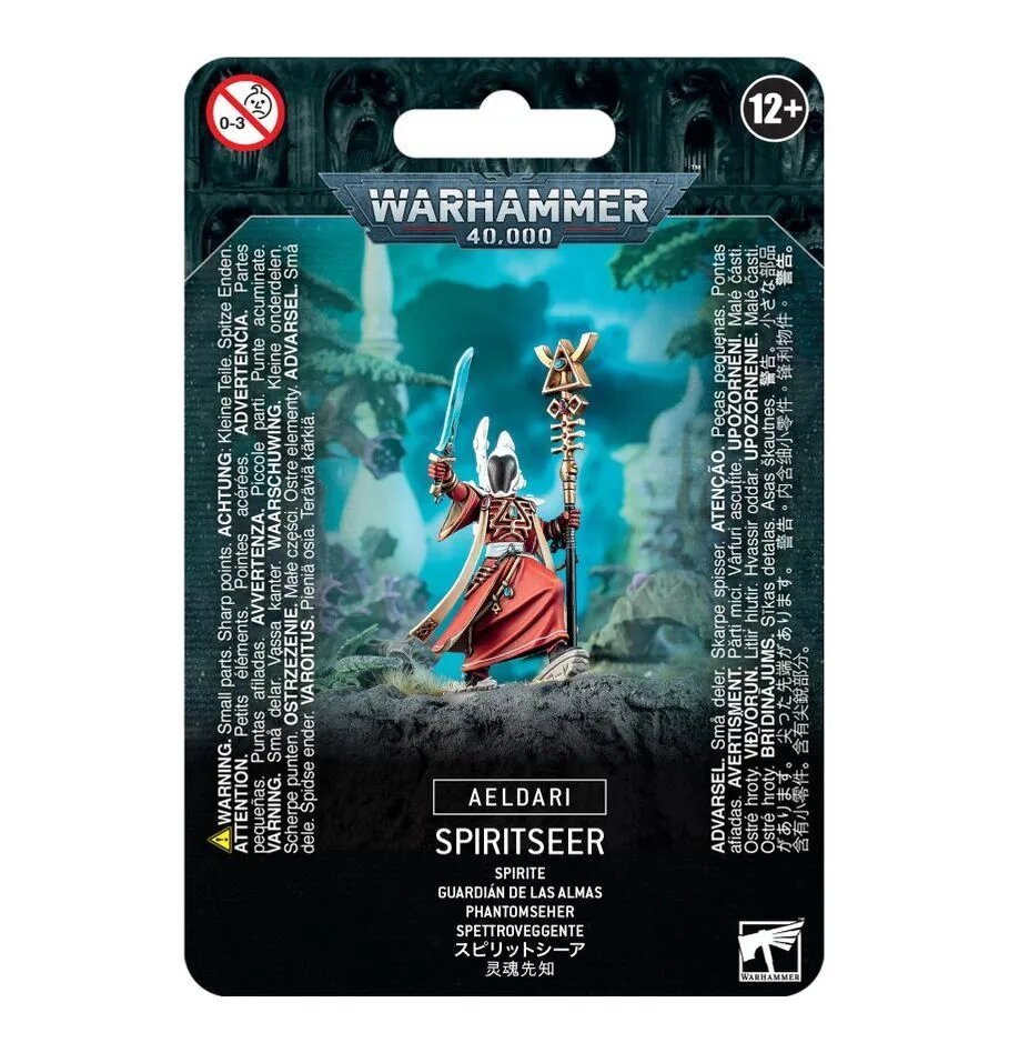 Набор миниатюр Warhammer 40000 Aeldari Spiritseer, пластик, для сборки и покраски