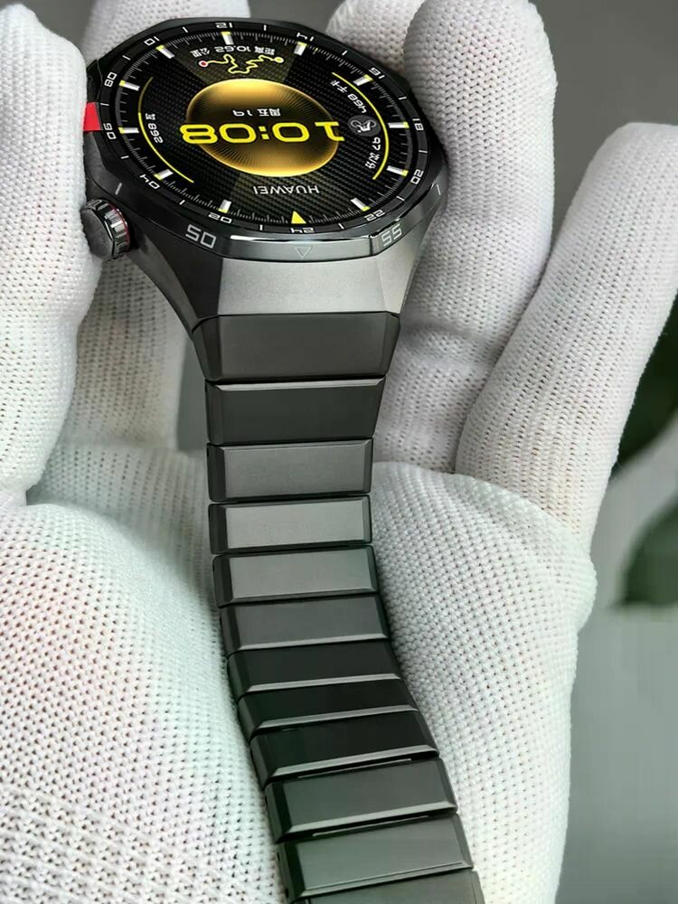 Титановый ремешок для HUAWEI WATCH GT6 Pro 46 мм Pегулируемый быстросъемный титана Металлический браслет