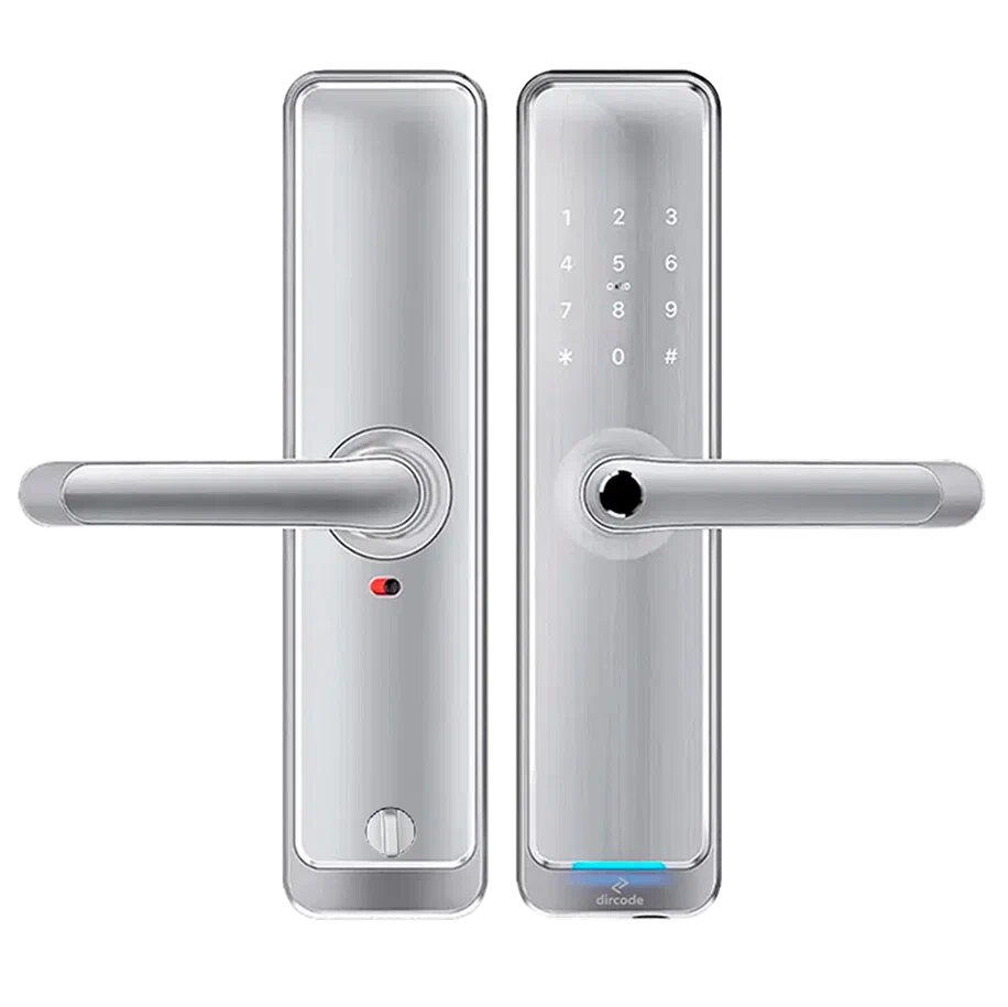 Электронный замок на дверь Dircode М701 на входную дверь, цвет серебро, TTLock, бэксет 70