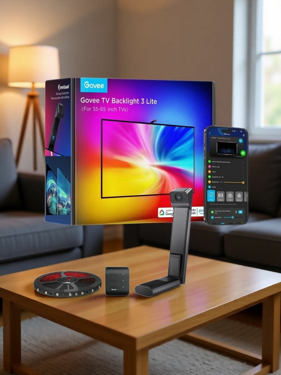 Подсветка для телевизора Govee RGBICW Backlight 3 Lite (55-65), H60993D1