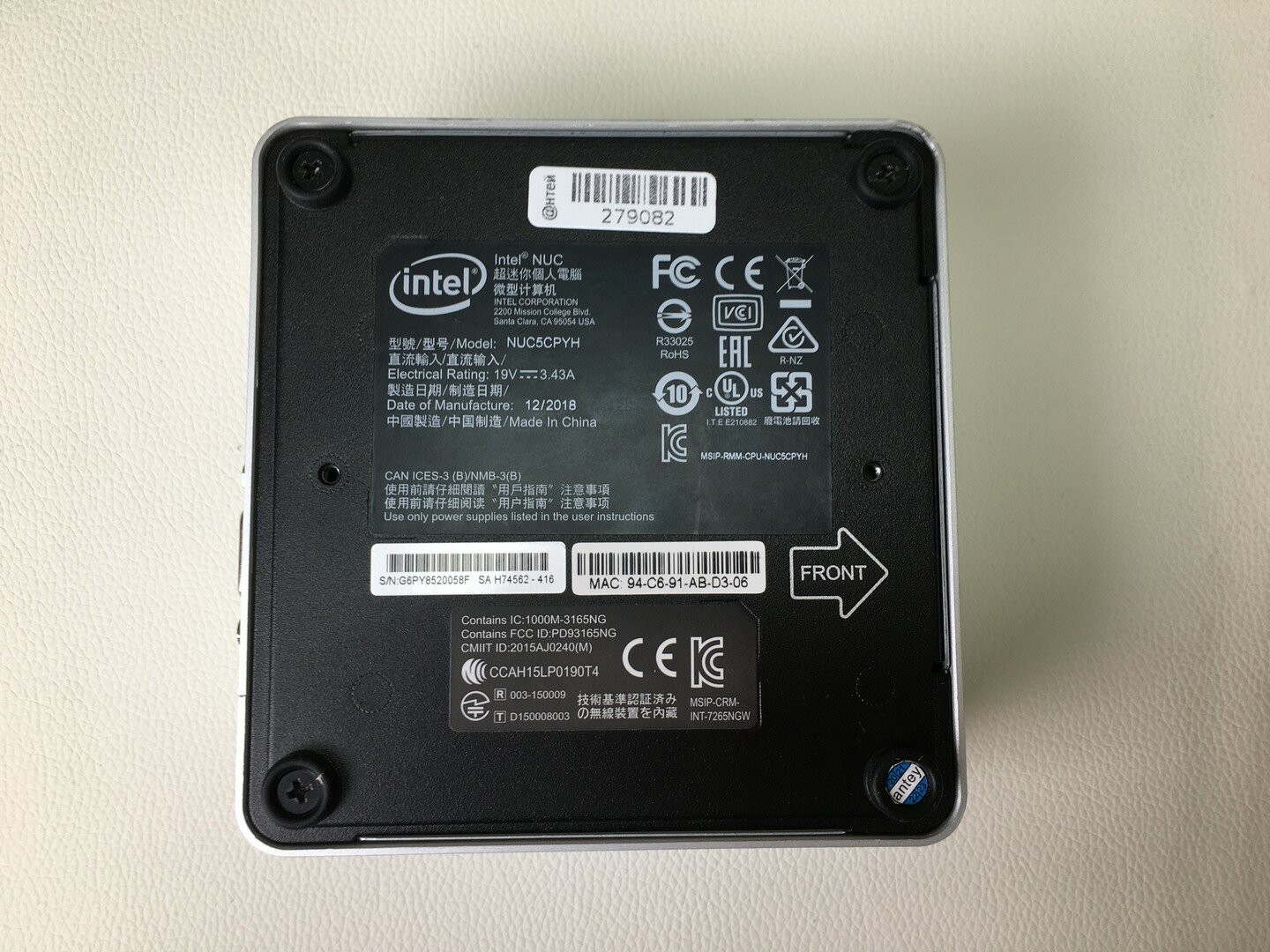 Тонкий клиент Intel NUC5CPYH Celeron N3060/4Gb/SSd120Gb/VGA/HDMI/USB3.0/LAN/WiFi/BT/SD win10