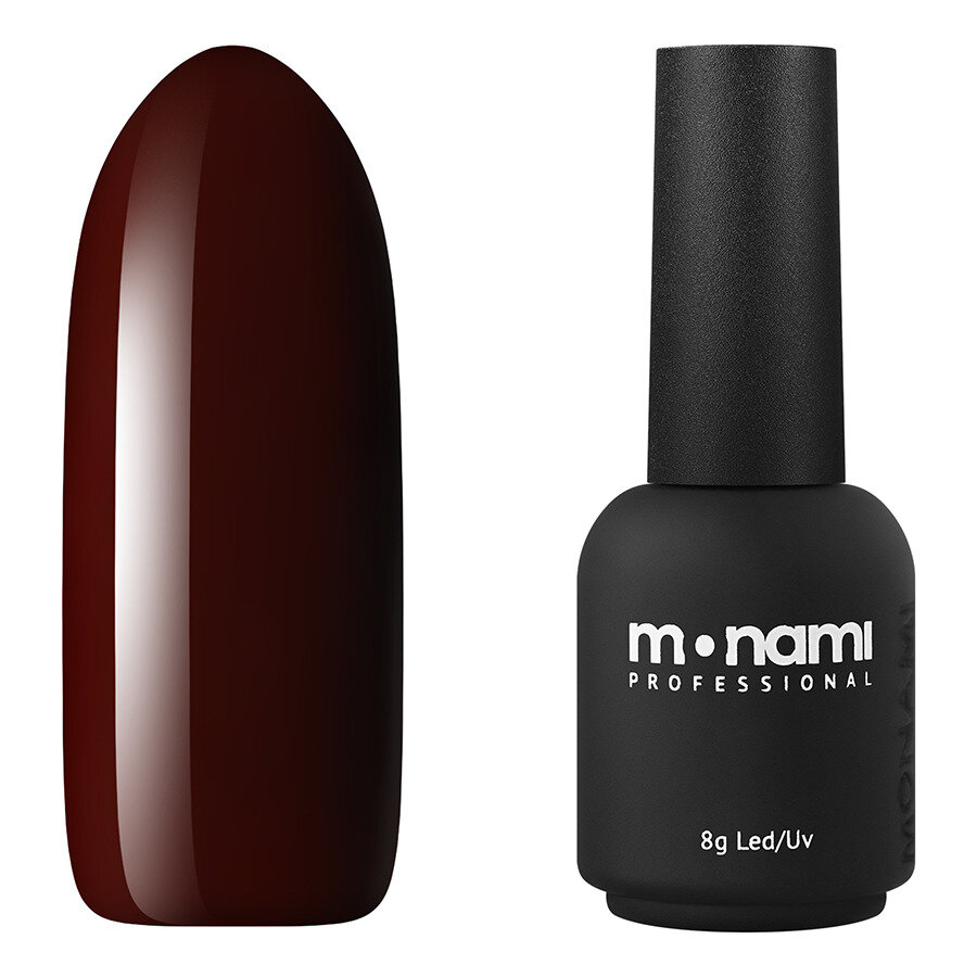 Гель-лак Monami "Marsala Fine", 8г, глубокий насыщенный оттенок, стойкость