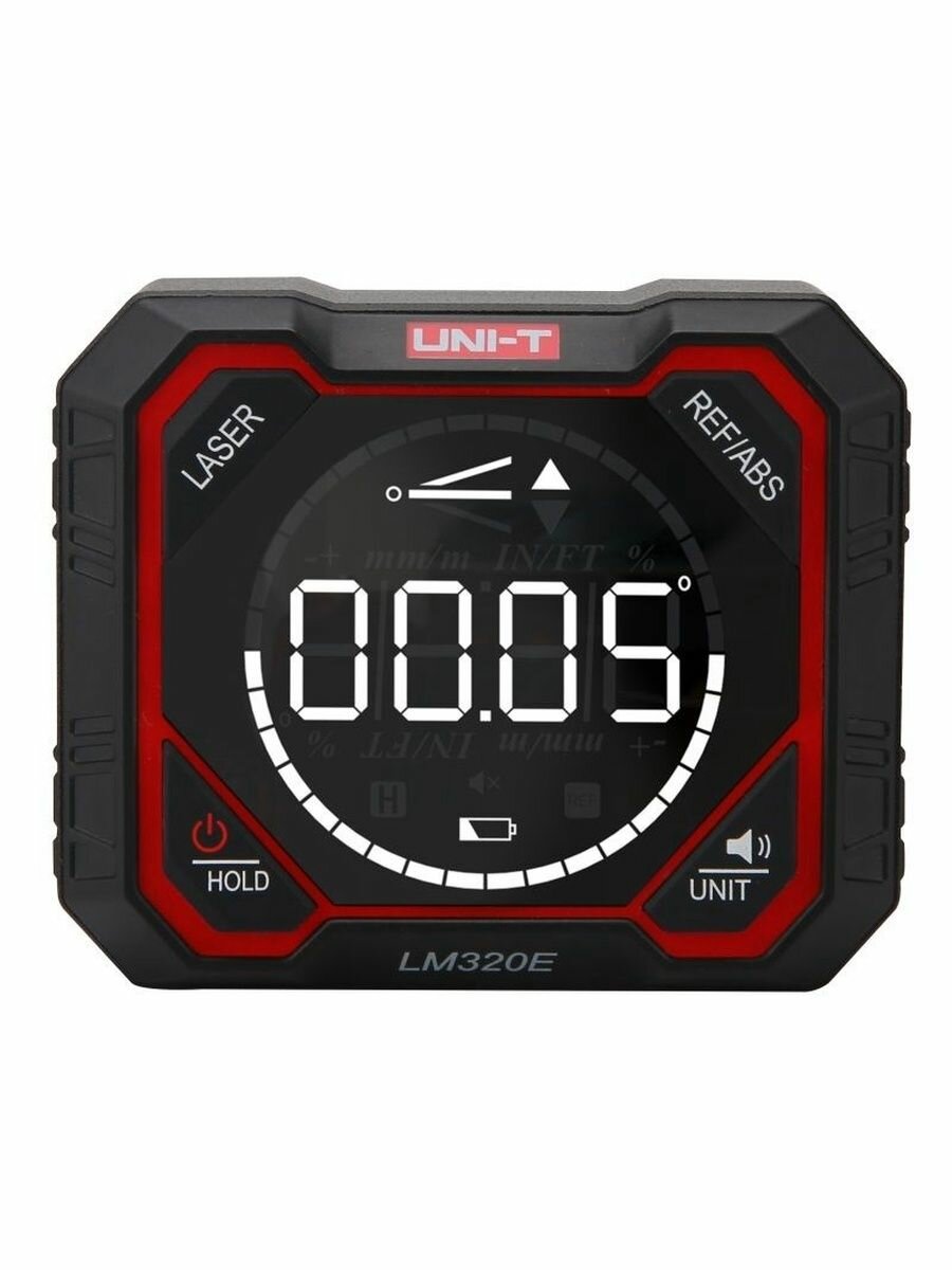 Лазерный дальномер UNI-T LM320E с цифровым дисплеем, измеряет в мм/м/футах, для строительства и измерений